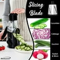 Brentwood Rotary Grater with Handle and Stainless Steel Drum Blades ...