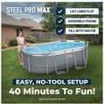 Bestway Steel Pro MAX 10 ft x 6 ft 7 in x 33 in Oval Pool Set - Walmart.com