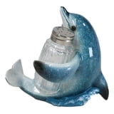 Ocean Marine Blue Dolphin Riding Sea Waves Salt And Pepper Shakers ...