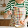Manual Egg Beater, Stainless Steel Hand Crank Mixer with Dual Rotating ...