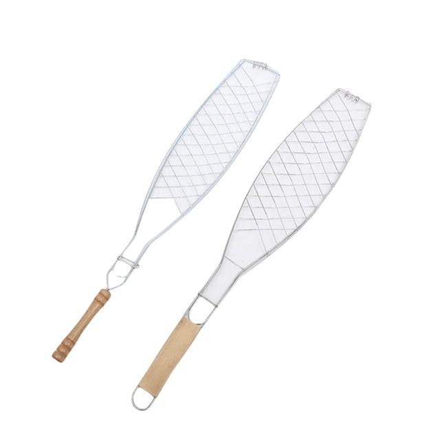 Pinzas para parrilla de pescado, ergonómicas, mango plano, pinzas para ...