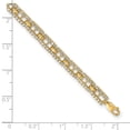 14k Solid Yellow Gold 2ct Lab Grown DiamondVS+ F+ 7 Inch Fancy Link ...