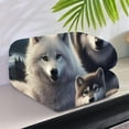 Soft Wolf Family Flannel Throw Blanket - Cozy Warm Night Sky Design for ...