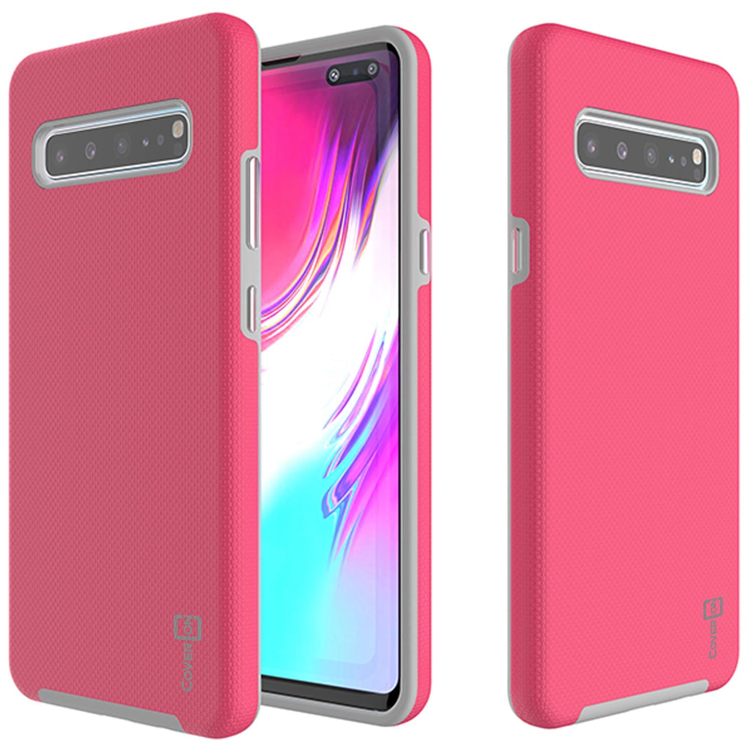 CoverON Samsung Galaxy S10 5G Case, Rugged Series Protective Hybrid ...