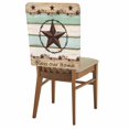 Western Texas Star Green Chair Back Covers, Farmhouse Brown Country ...