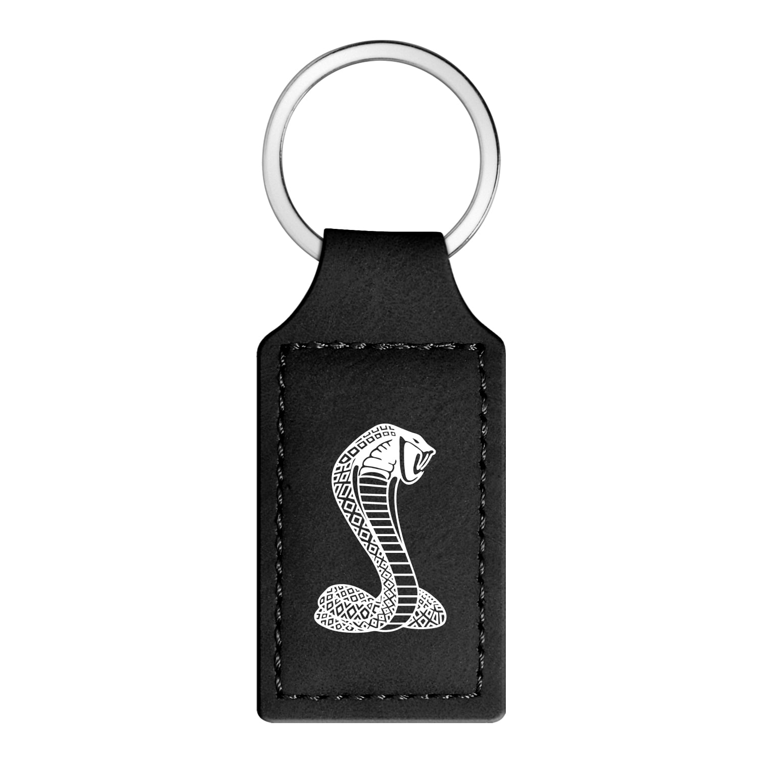 iPick Image for Ford Mustang Cobra Rectangular Black Leatherette Key ...
