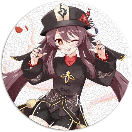 1000 Piece Circular Puzzle Brain Intelligence Challenge Diameter 26.5 inches Genshin Impact ...