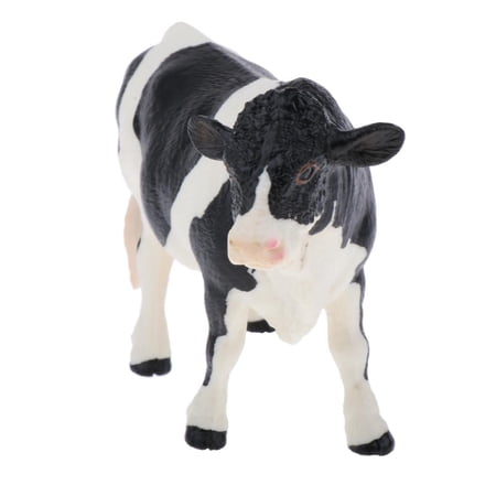 Farm Animal Figure Collectibles Kids Toys Simmental Black Bull ...