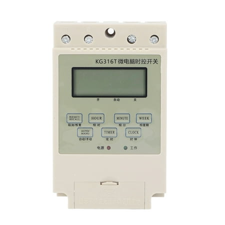 Relay Control Timer, Programmable Digital Time Switch Rail Mounting For ...
