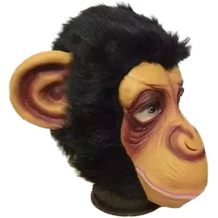 YUCHE Latex animal headgear monkey mask Halloween party monkey costume ...