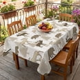 Animal Moose Bears Table Cloth 60x84in, Waterproof Rectangle Tablecloth ...