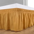 Bed Skirt - Wrap Around Bed Skirts Elastic Dust Ruffles, Easy Fit ...