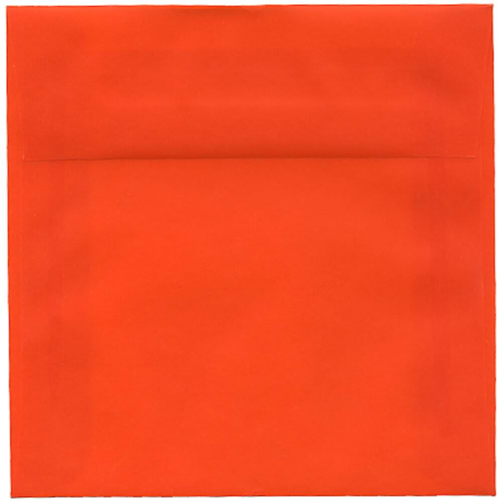 JAM 6 x 6 Translucent Envelopes, Orange, 50/Pack - Walmart.com