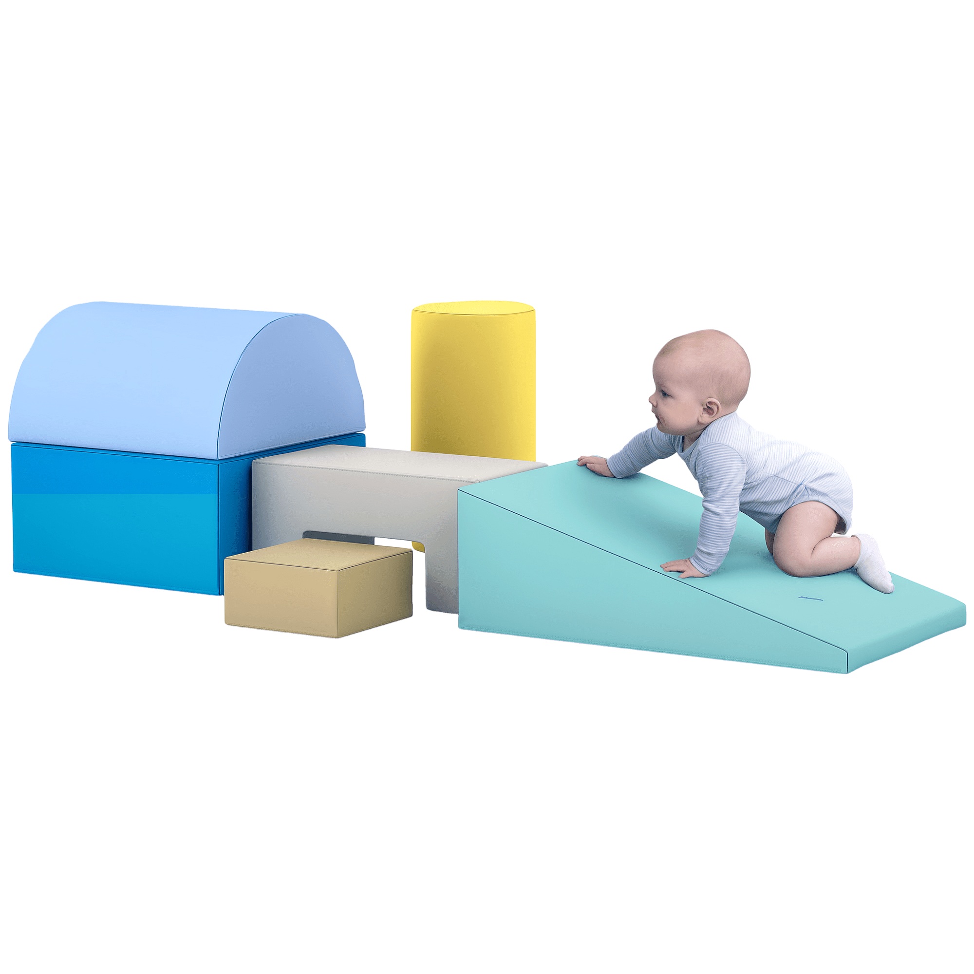 Click here for Qaba 6 Piece Soft Play Equipment For Kids 6-72 Mon... prices