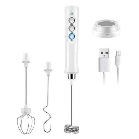 Destyer ABS Electric Coffee Milk Frother Wireless Button Control ...