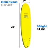 EasyGo Products Soft Top Surfboard 7 Ft, Foam EPS Core, 2 Stringers ...