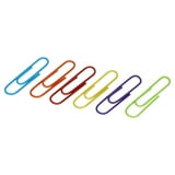 BAZIC Paper Clips Small 33mm, Colorful Vinyl-Coated, Durable, Reusable ...