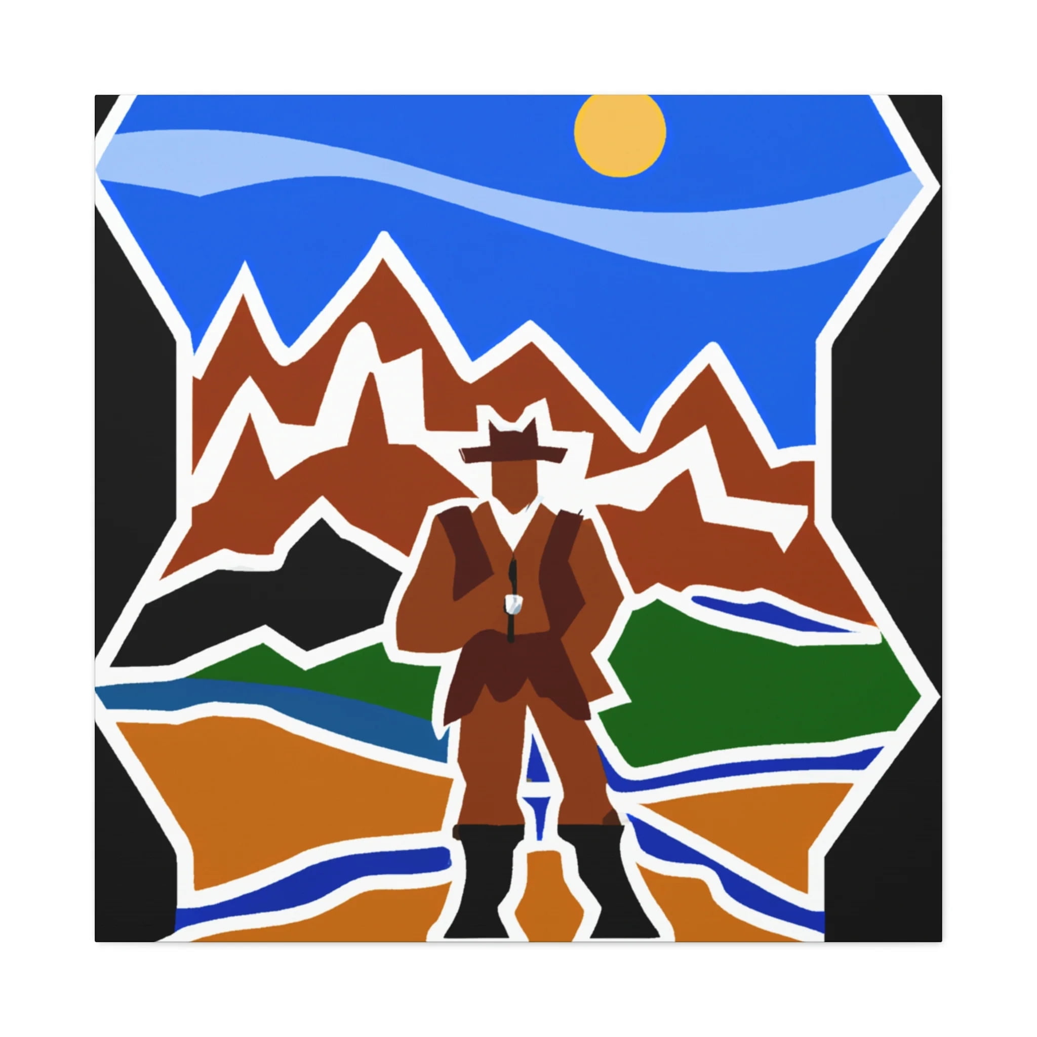 Mountain Range Majesty - Canvas - Walmart.com