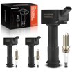 A-Premium Set of 4 Ignition Coil Pack and Iridium Spark Plugs ...