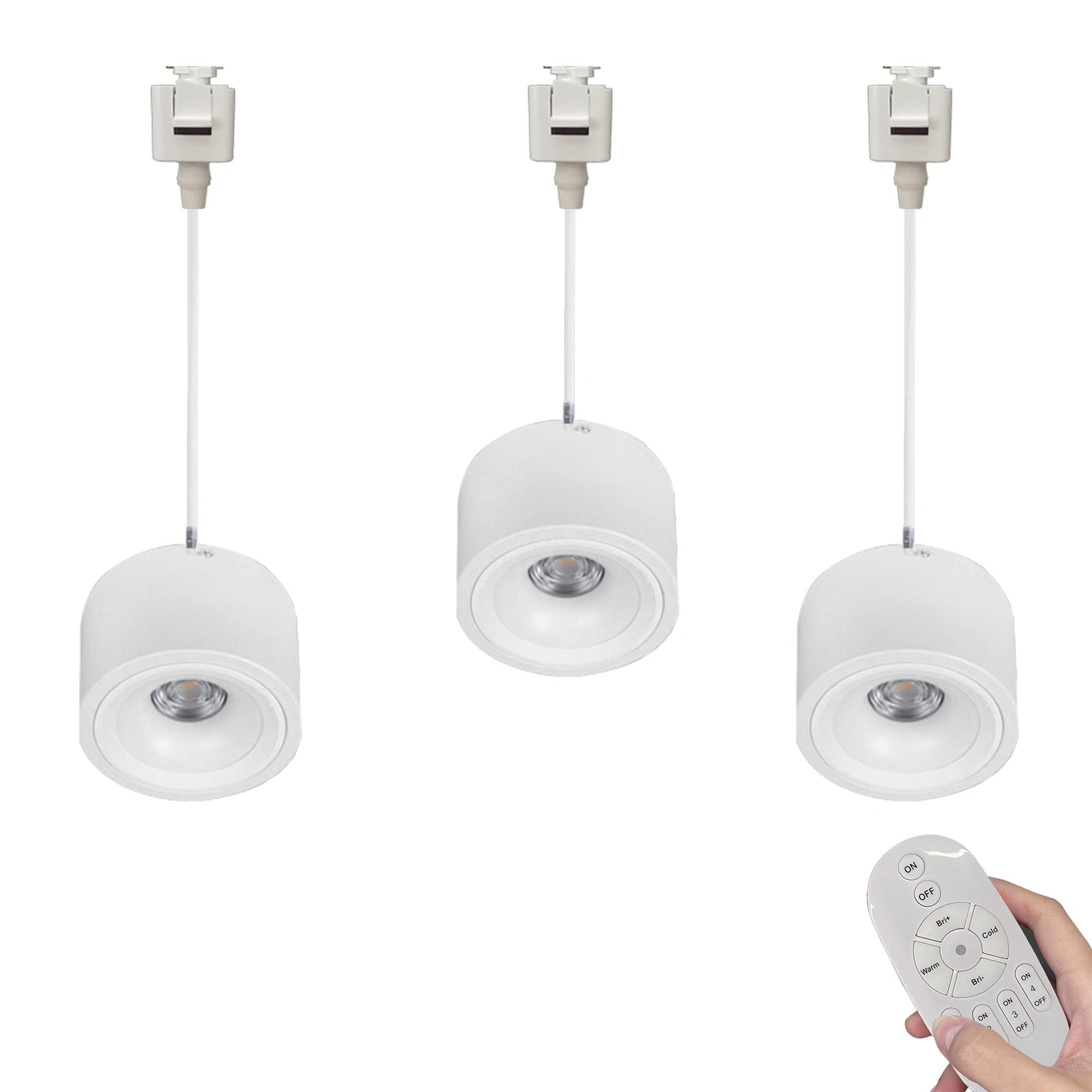 FSLiving 10W LED Track Spotlight Industrial Look White Pendant Light J ...