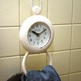Sana's White Bathroom Shower Rope Clock with Stand. Water Resistant ...