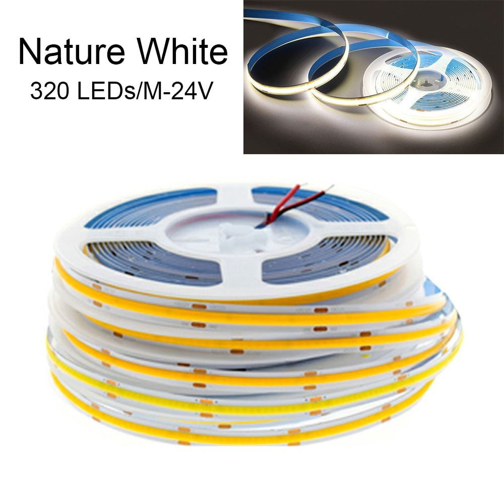 5M High Density Flexible Tape Outdoor for Home COB Light Strip Led ...