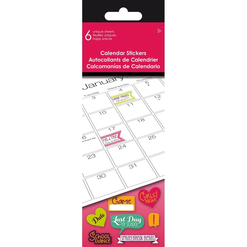 2018 Tweek Wall Calendar with Stickers, Decorative Planner by Trends ...