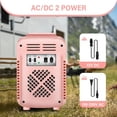 YSSOA Portable Mini Fridge 4L/6 Can, Cooler and Heater Small ...