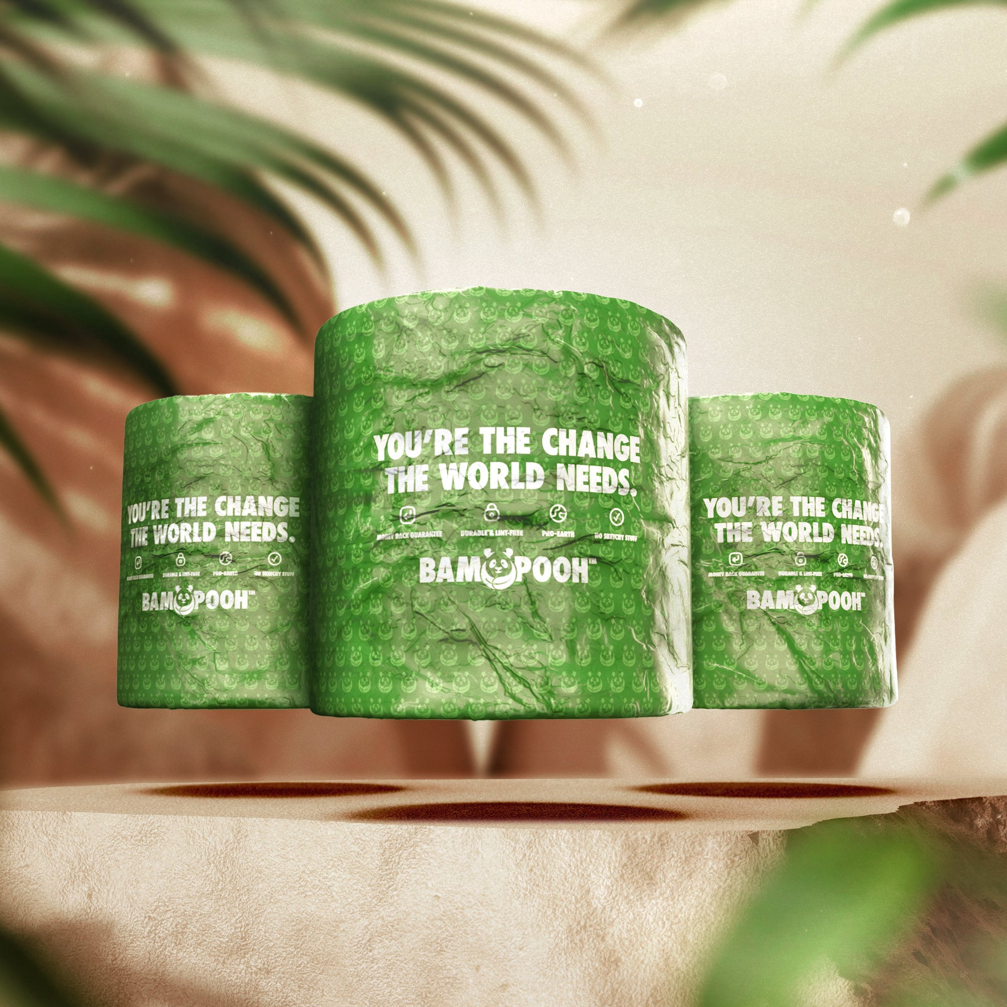 Eco-Friendly 3-Ply Bamboo Toilet Paper - Walmart.com