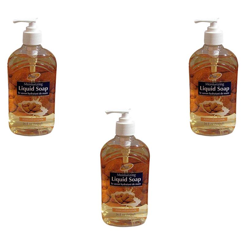 Moisturizing Liquid Soap With Almond(500ml) (Pack of 3) By Purest ...