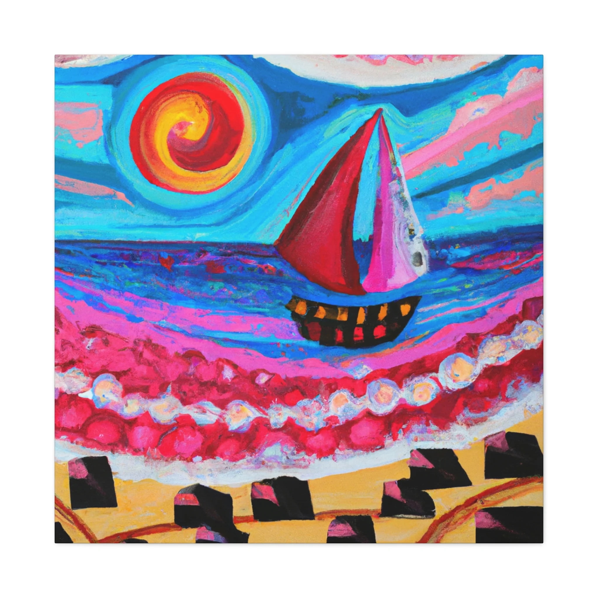 Ocean Blue Dreamscape - Canvas - Walmart.com