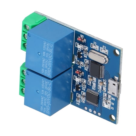 USB Relay Module, Relay Module 2 Way Long-Lasting Stable Safe High ...