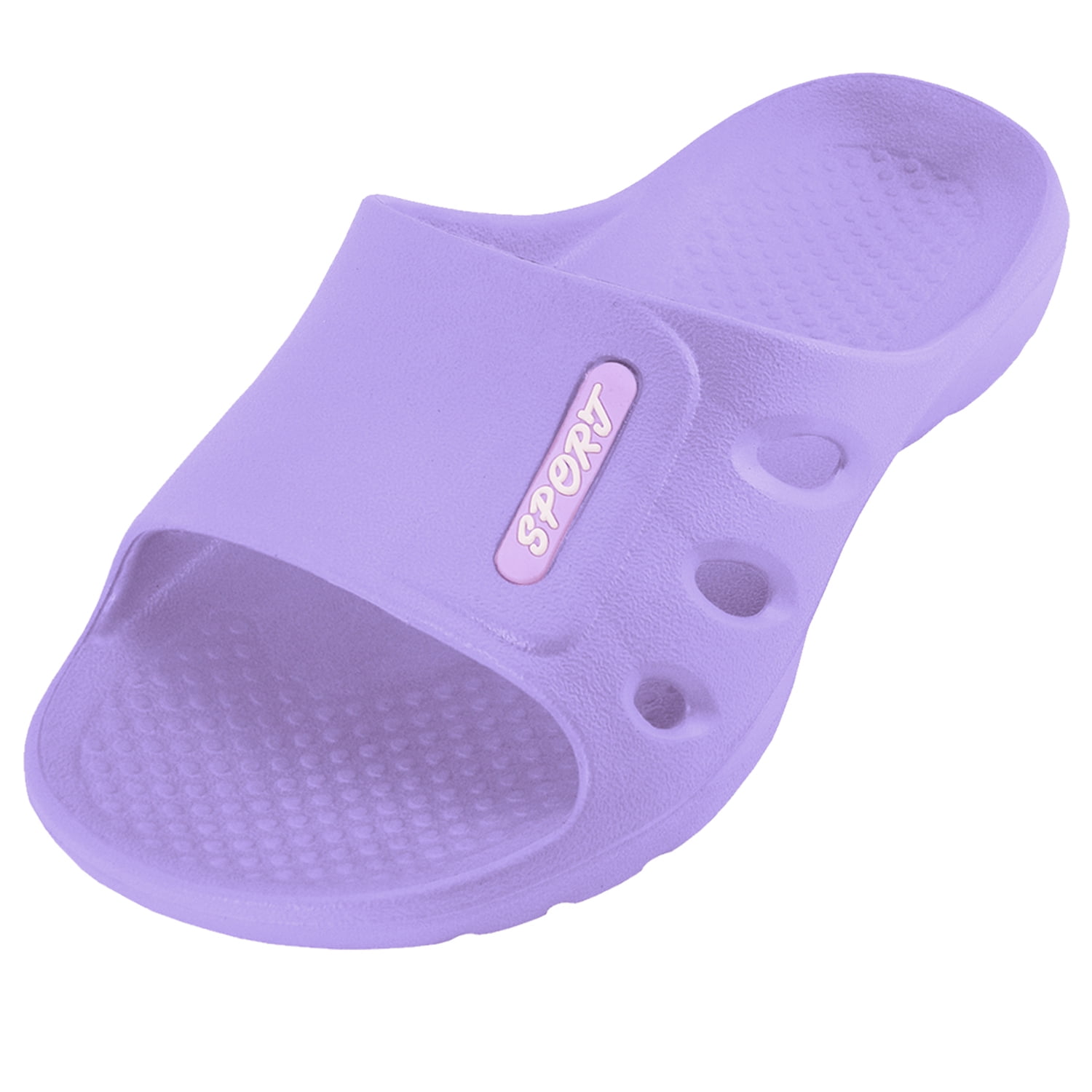 SNJ Women's Comfortable Slide Open Toe Soft Rubber Sandal Slipper ...
