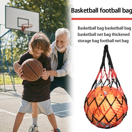 Clairlio Nylon Football Soccer Ball Net Bag Volleyball Basketball Carry ...
