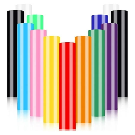 Black White Htv Vinyl Assorted Colors Iron On Vinyl For Cricut ...