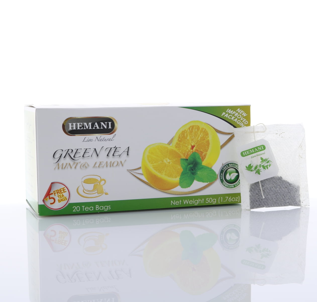 HEMANI Green Tea Mint&Lemon 40g - Walmart.com
