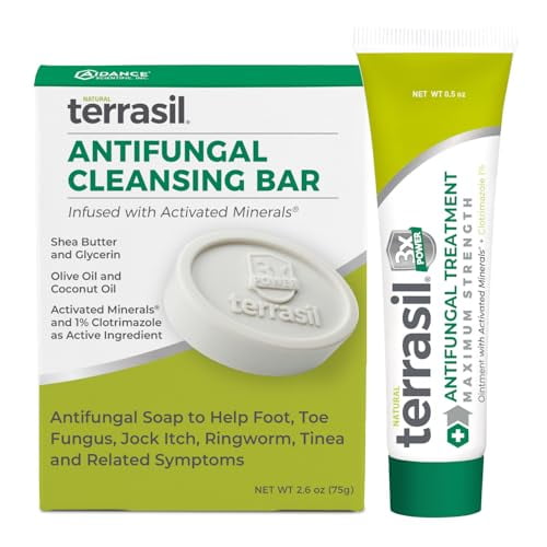 Terrasil Antifungal Treatment Cream, MAX Strength Clotrimazole 1%, 6X ...