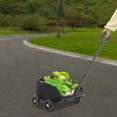 Carbon Steel Folding Dog Cart Pet Stroller for Travelling Dog Stroller ...