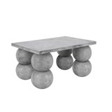 Shatana Home Dani Rectangle Console Medium in Light Grey Concrete ...