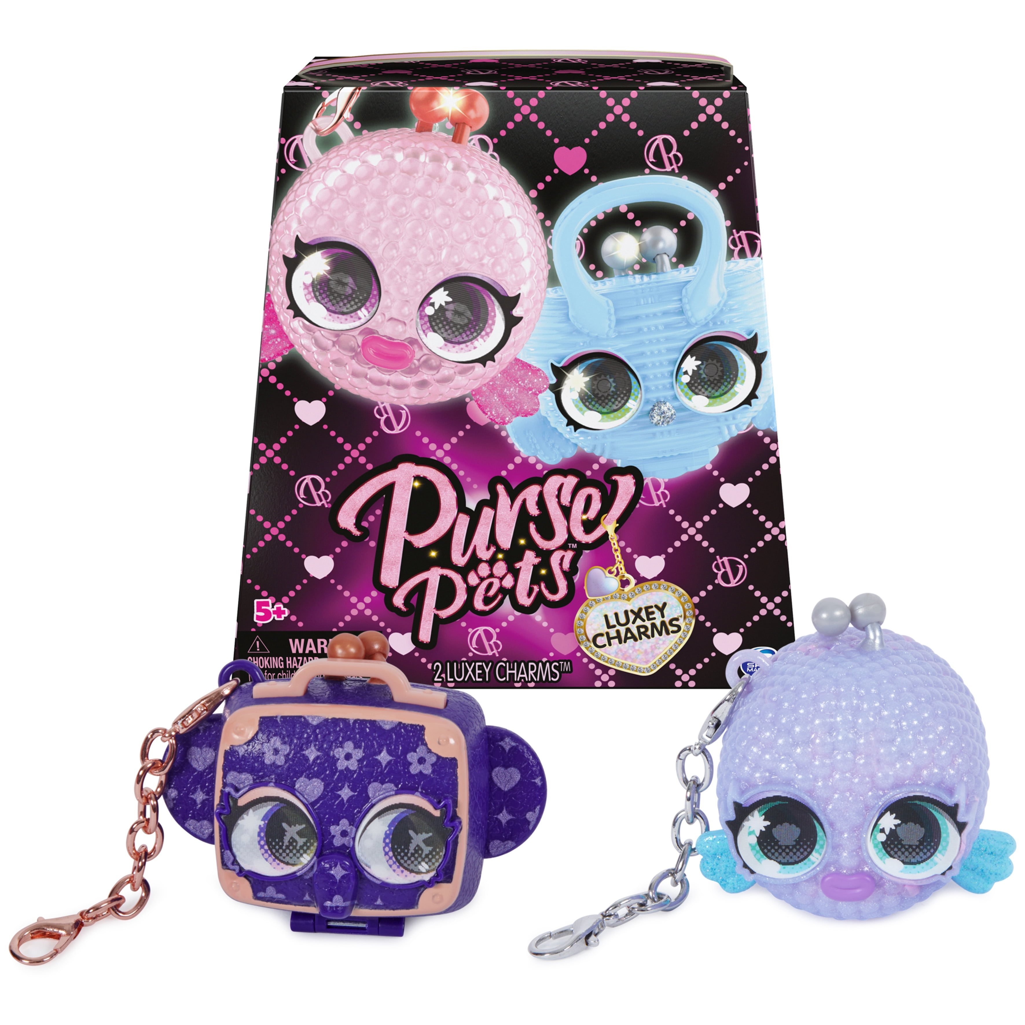 Purse Pets Luxey Charms, 2-Pack Collectible Kids Purse and Shoulder Bag ...