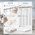 Extra Long 3 In 1 Shower Curtain Set 72x84 - Walmart.com