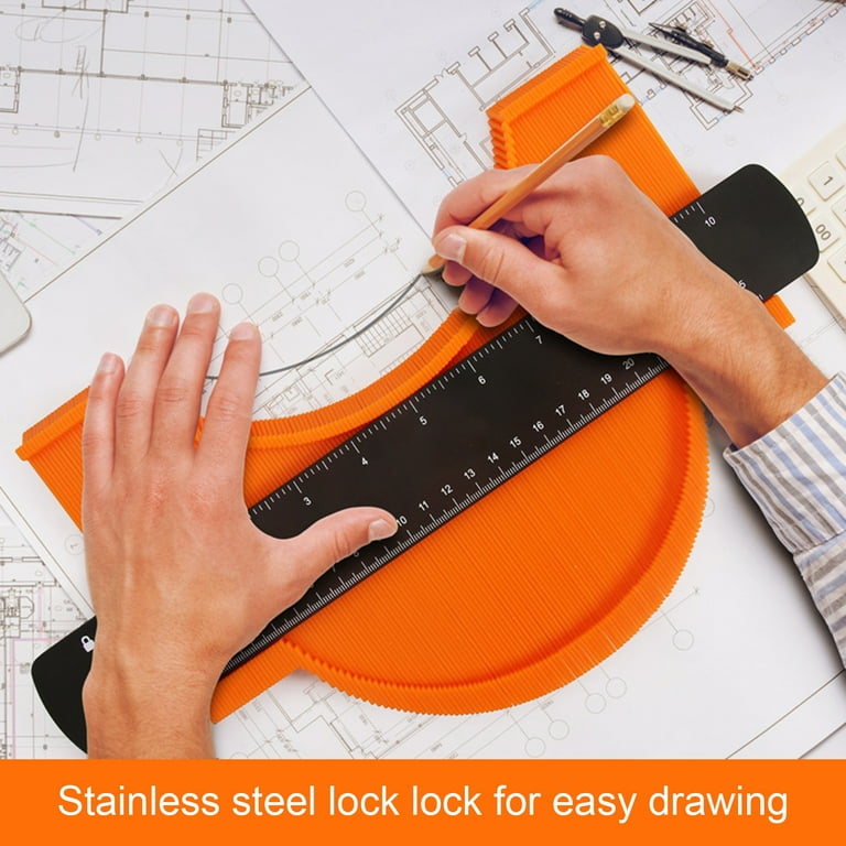 BToBackYard Measuring Ruler Copy Profile Gauge 6/10 Metal, 59% OFF