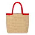 Wonder Nation Girls Strawberries Straw Mini Tote Bag, Red - Walmart.com