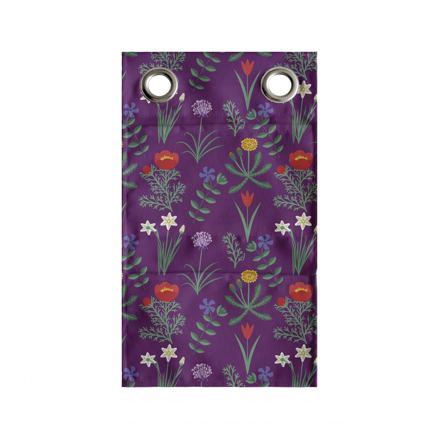 Periwinkle Hanging Pocket Organizer, Illustration of Various Spring ...