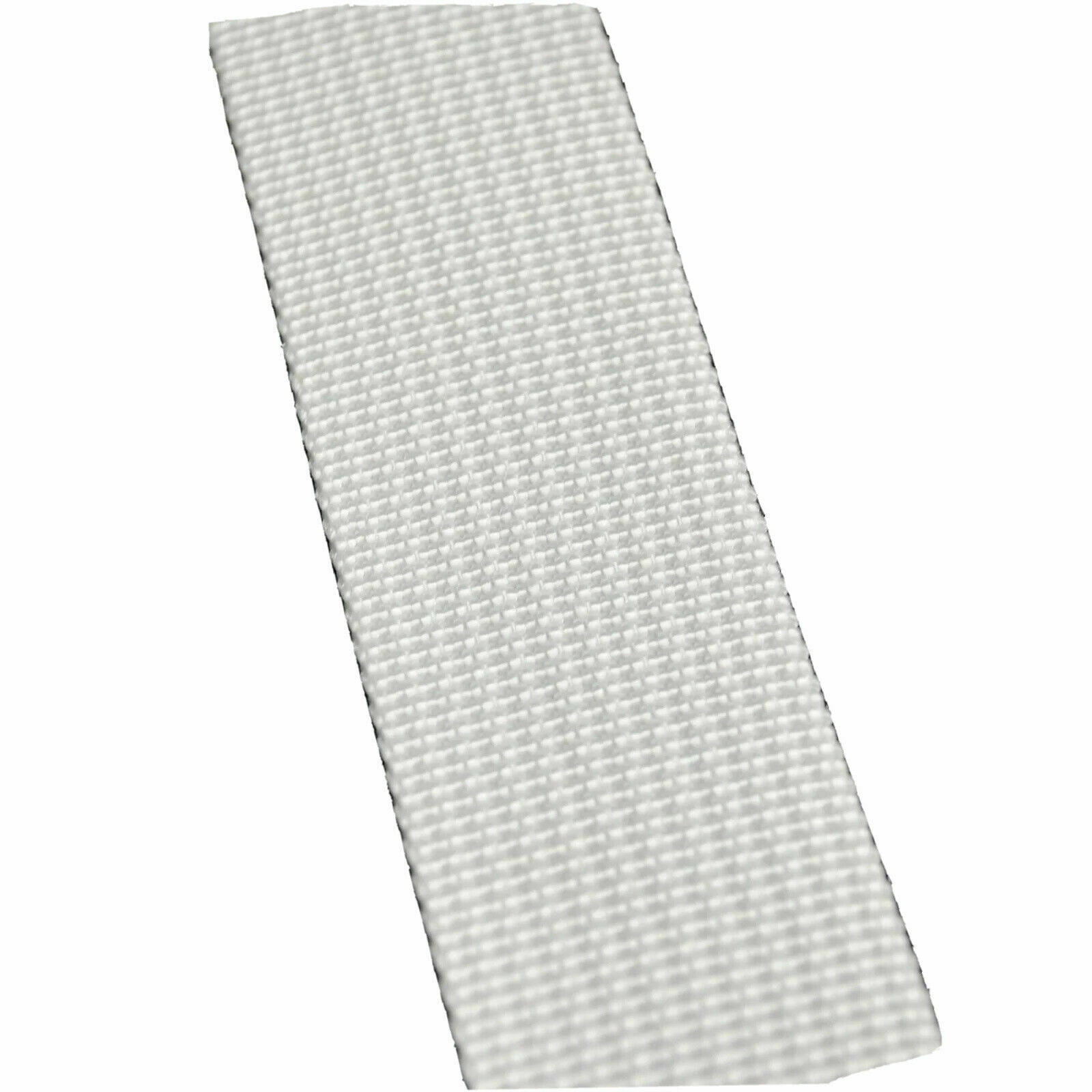 1 inch Nylon Webbing Medium White 1" Nylon Strap Marine Grade (10 Yards ...