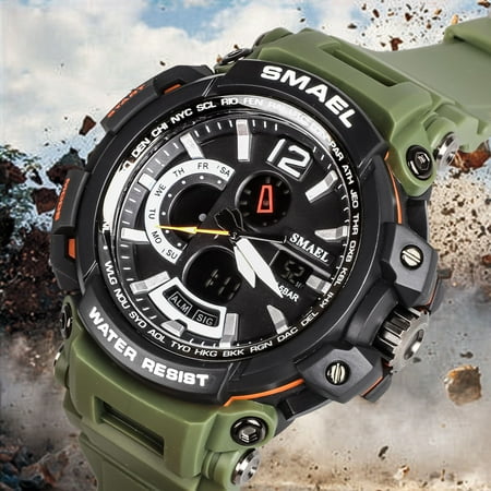Men's Watches Sports Outdoor Waterproof Military Wrist Watch Date Multi ...