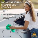 Mighty Cleaner 3 pack- Soft Wash Auto Cleaning Chamois Cloth - 26x17 ...