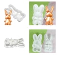 Bowknot Rabbit Scented Candle Silicone Mold Resin Epoxy Gypsum Handwork ...