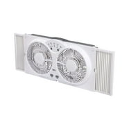 Cool Works BP2-9 9" WhiteTwin Window Fan - Walmart.com