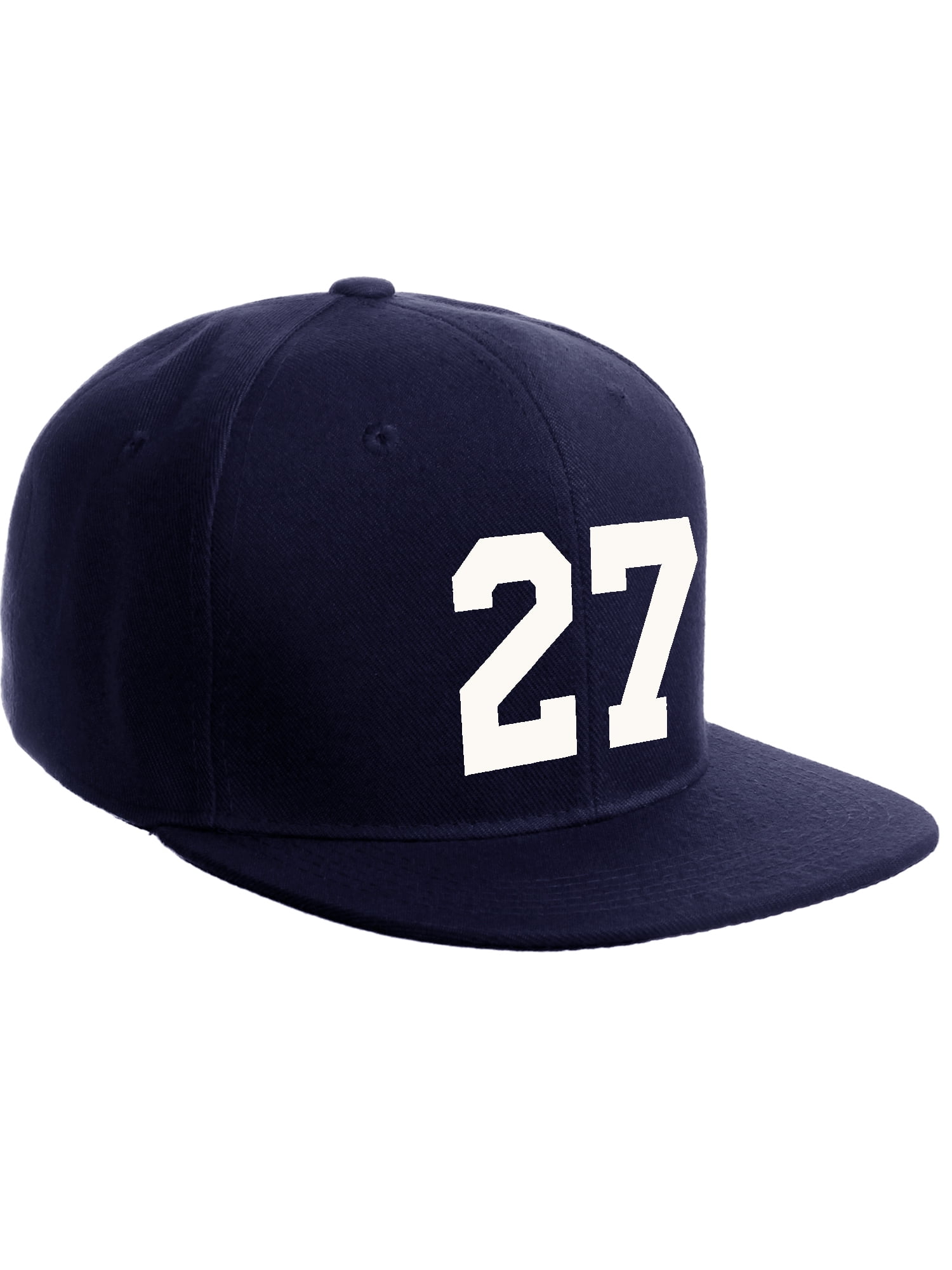 Classic Flat Bill Visor Snapback Hat Custom Color Player Team Numbers ...